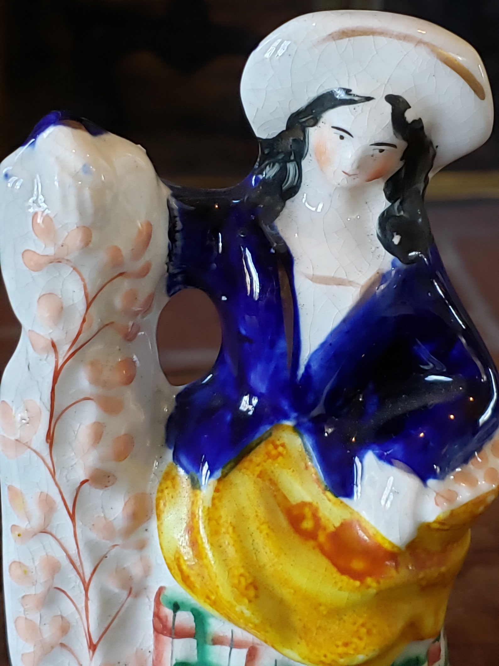 Antique Staffordshire Scottish Lass Figurine - 1860s Flatback - Etsy