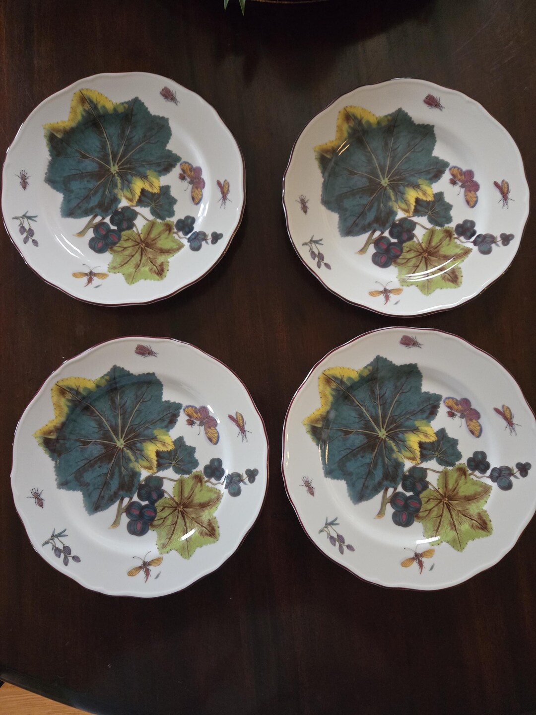 Colonial Williamsburg Chelsea Botanical Salad/dessert Plates ...