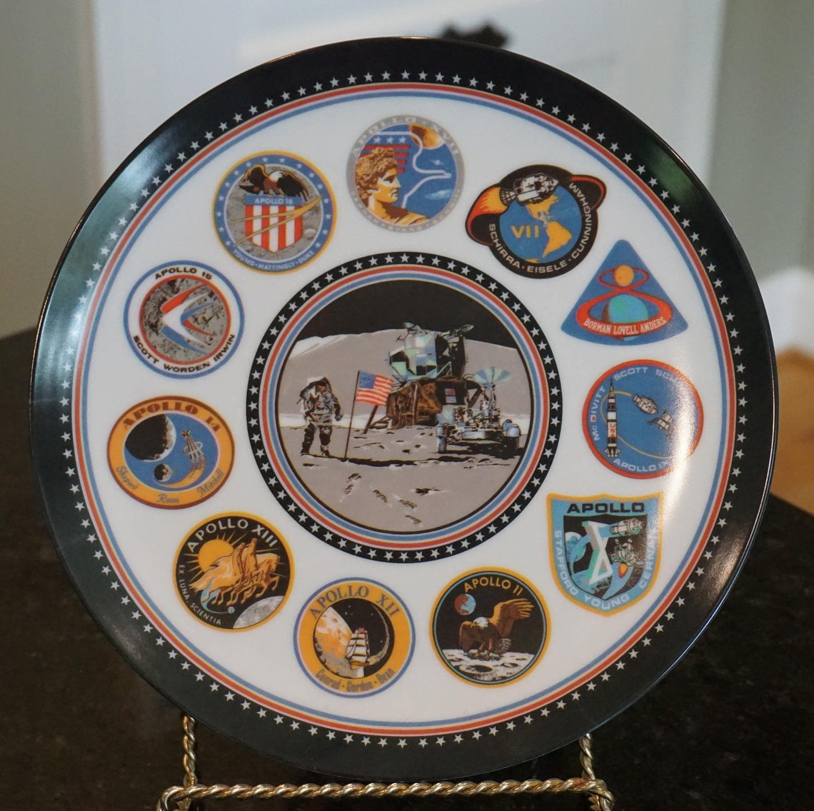 Vintage 1970s Moon Landing Plate Texas-ware Melamine Moon | Etsy
