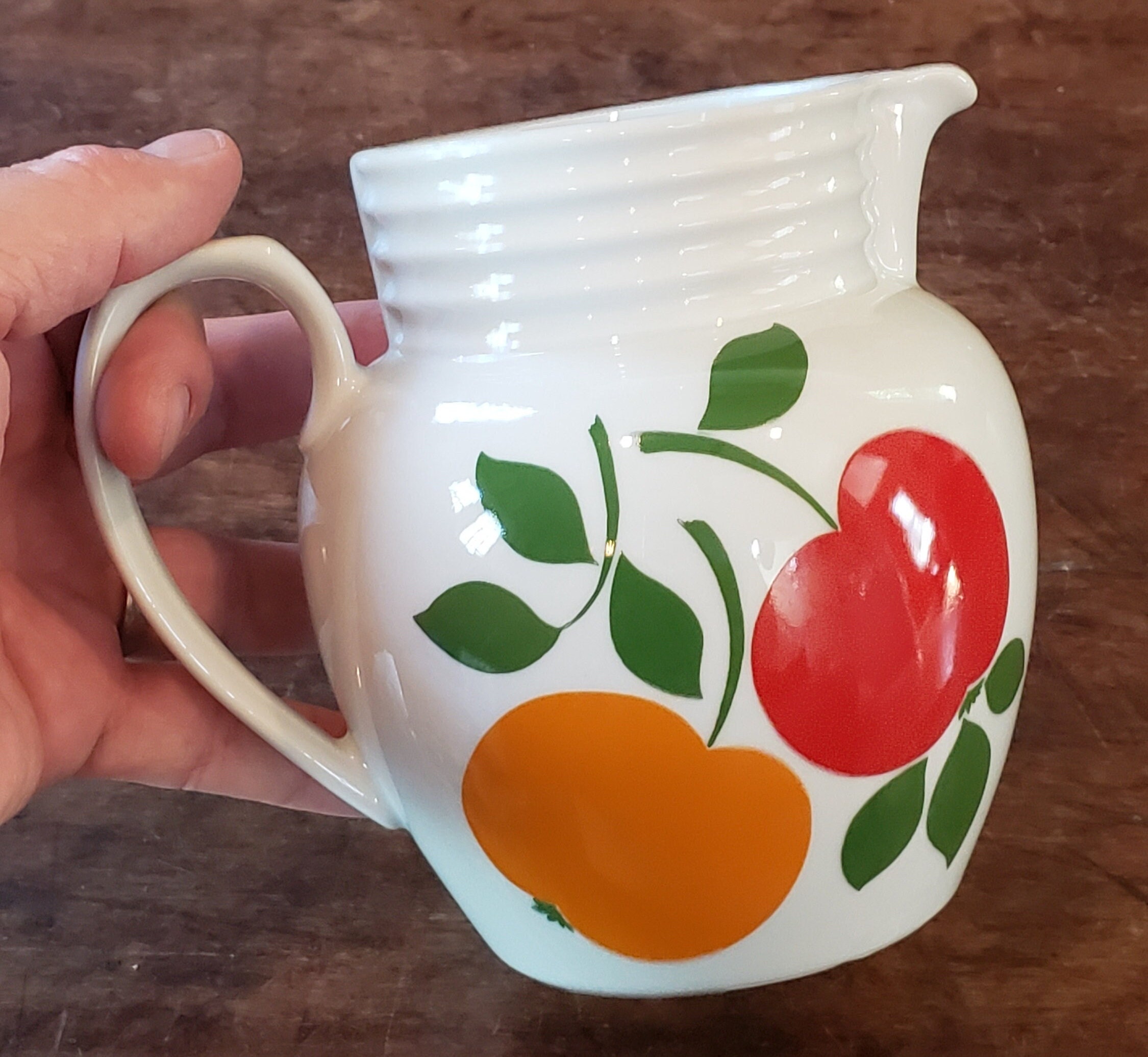 Kitchen & Dining Vintage Bareuther Bavaria Waldsassen Pitcher with Red ...