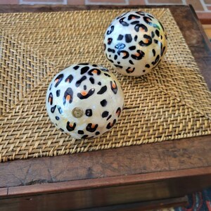 Decorative Capiz Shell Leopard Print Balls Cheetah Print Capiz - Etsy