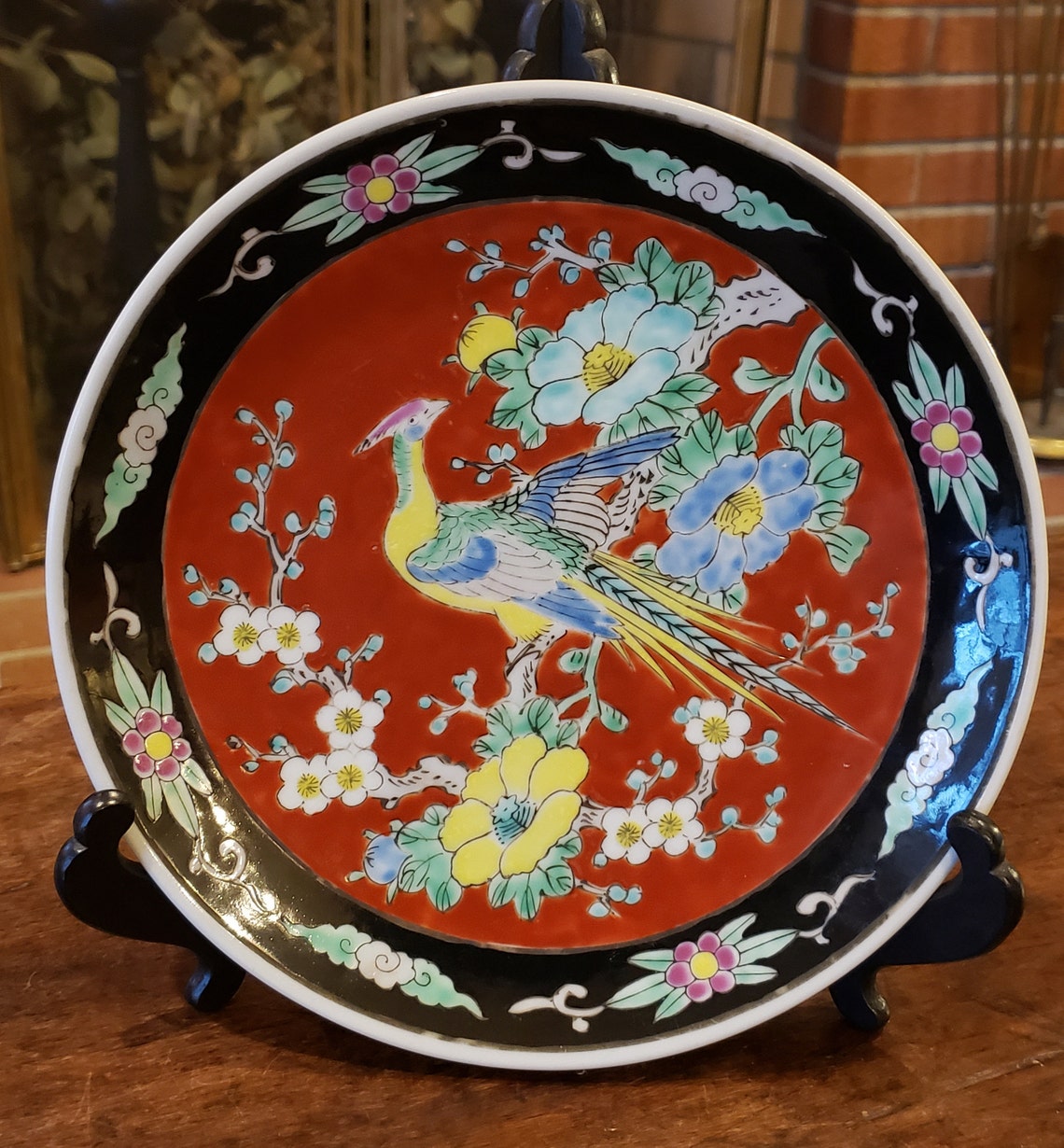 Vintage 1930s Japanese Pheasant Plate – Hand-painted Chinoiserie - Etsy