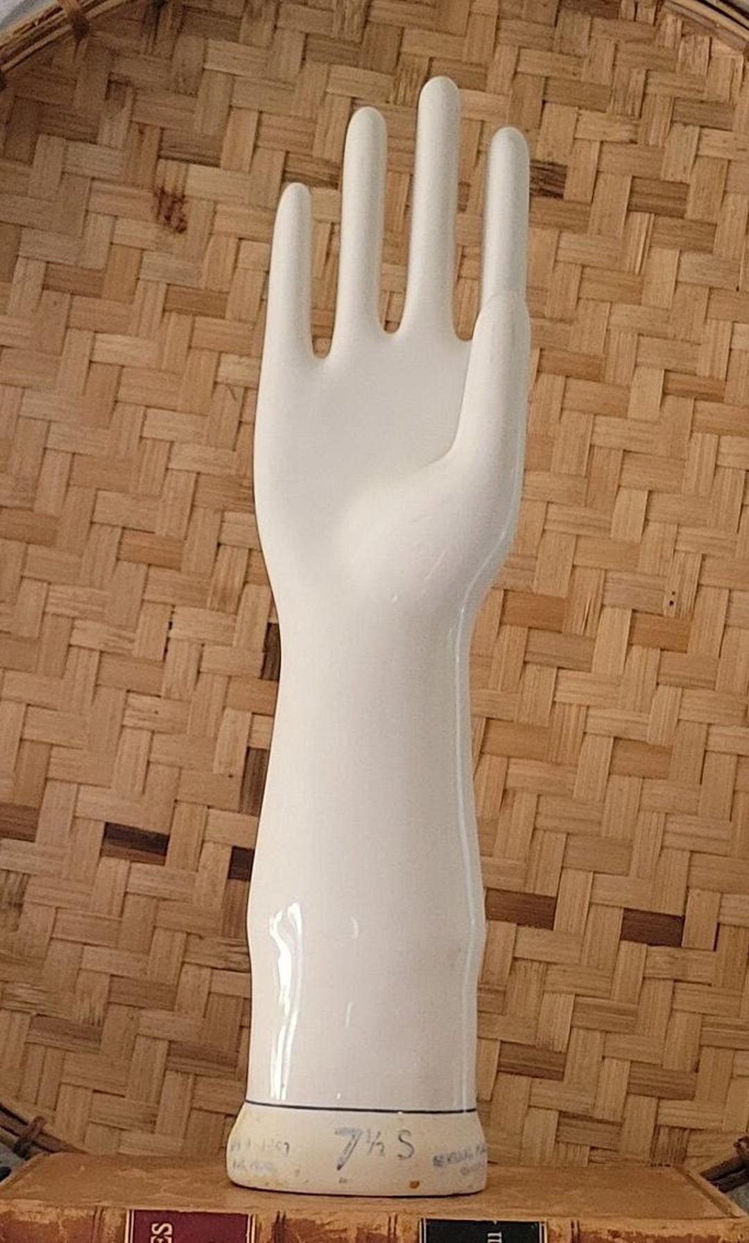 Vintage Hand Mold Industrial Porcelain Hand Glove Mold Hand Statue ...
