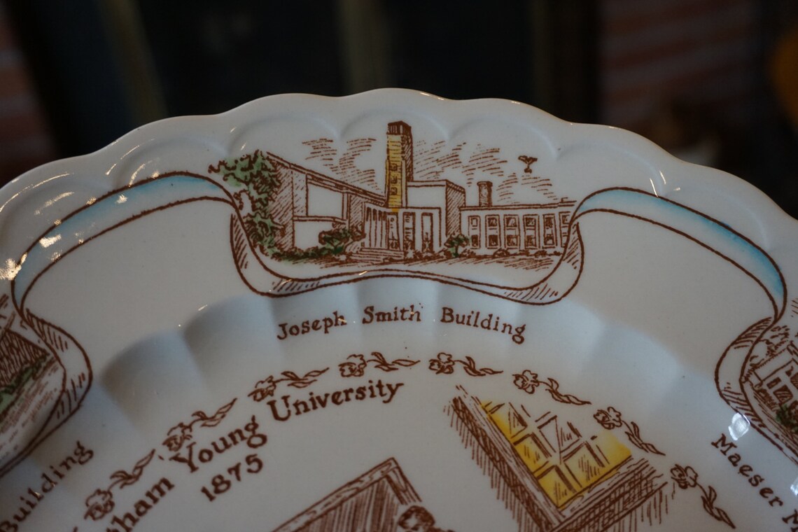 Vintage 1950 BYU Golden Jubilee Plate BYU Diamond Jubilee - Etsy