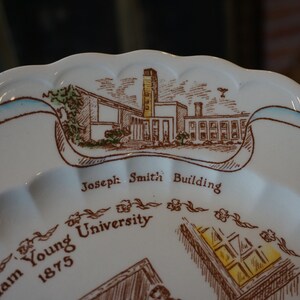 Vintage 1950 BYU Golden Jubilee Plate - BYU Diamond Jubilee 1875-1950 ...