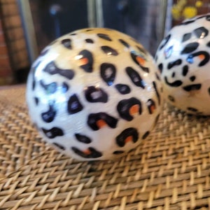 Decorative Capiz Shell Leopard Print Balls Cheetah Print Capiz Shell ...
