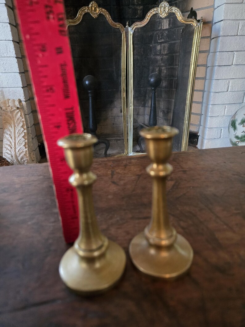 Antique Miniature Brass Candlesticks 3 7/8 Inches Tall - Etsy