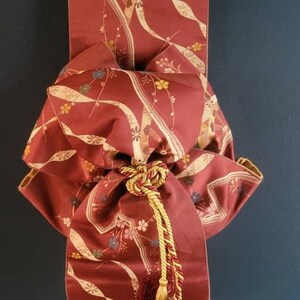 Vintage Obi Wall Hanging Handmade Bell Pull Made From Vintage Japanese ...