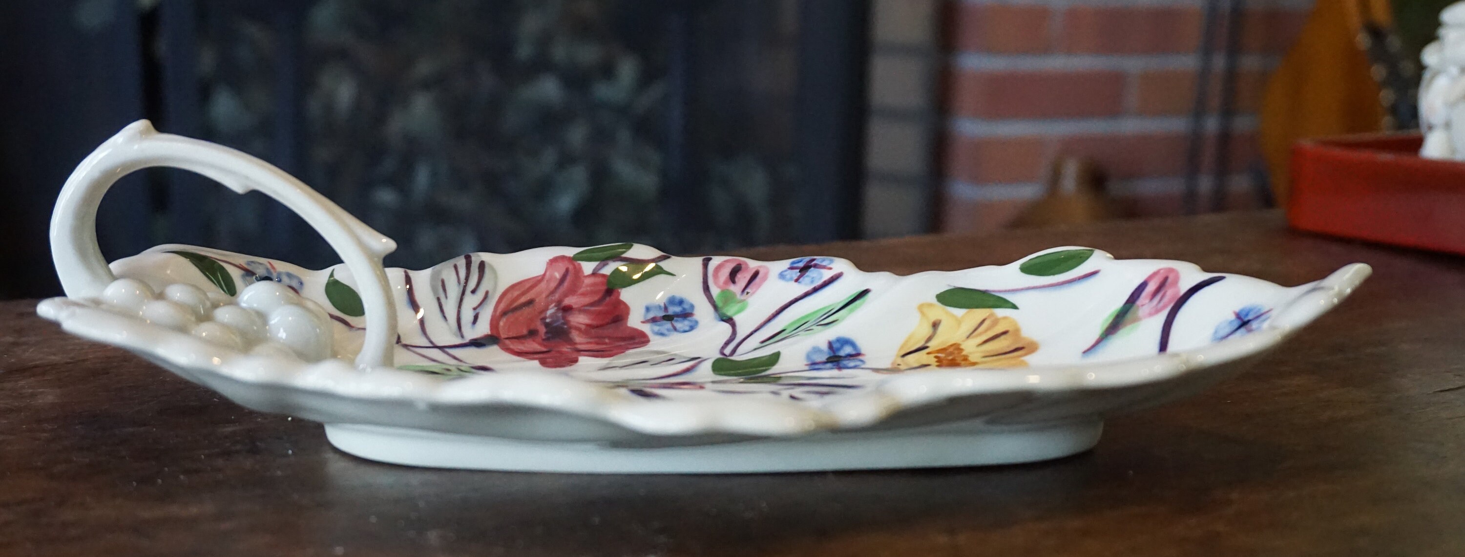 Vintage Blue Ridge Chintz Leaf Shaped Dish 1950s Blue Ridge - Etsy