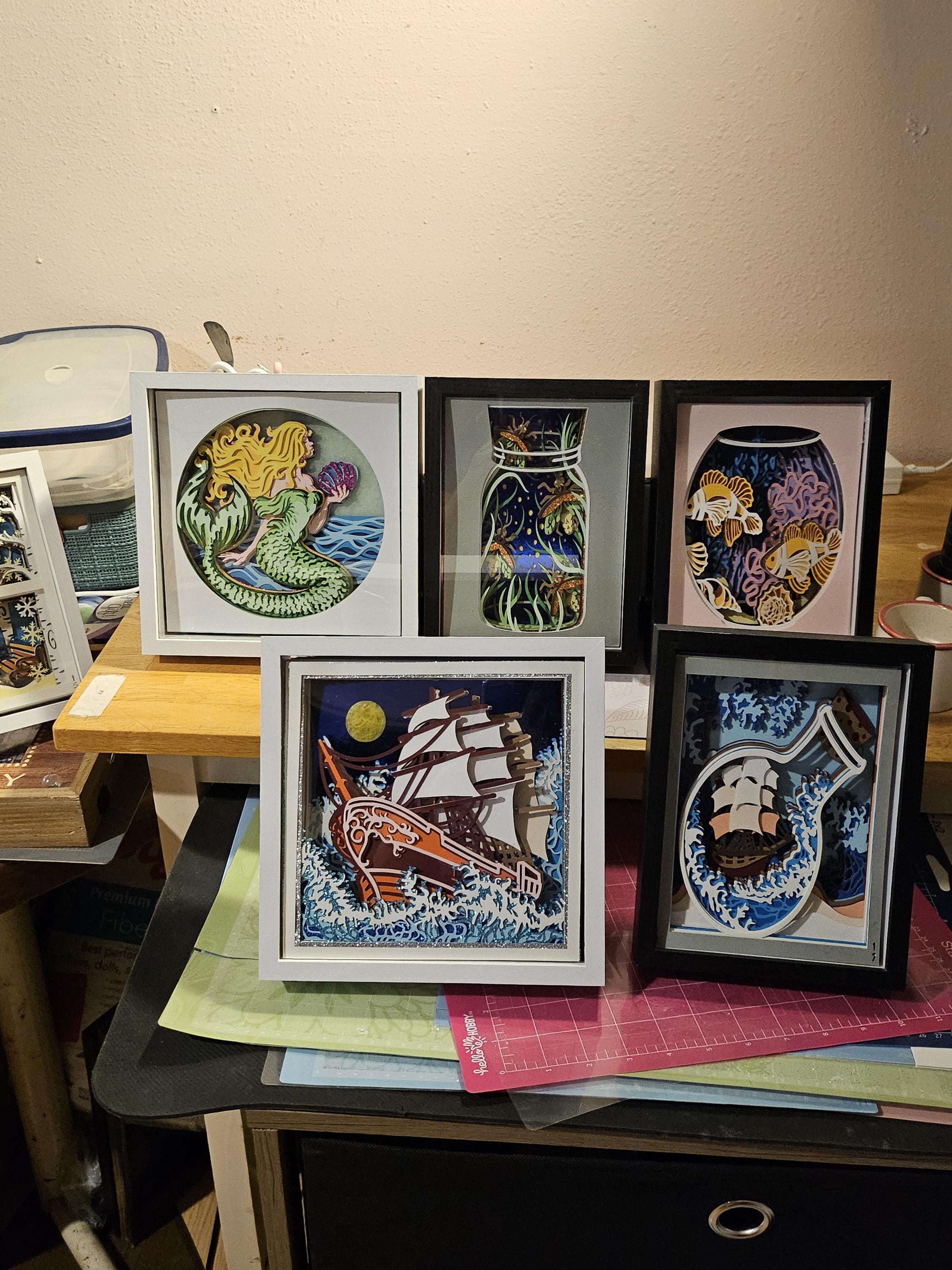 Various Themed Shadowboxes!! Can Be Personalized Upon Request for an ...