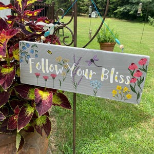 Custom Hand Painted Sign, Garden Sign, Custom Outdoor Sign, Unique ...