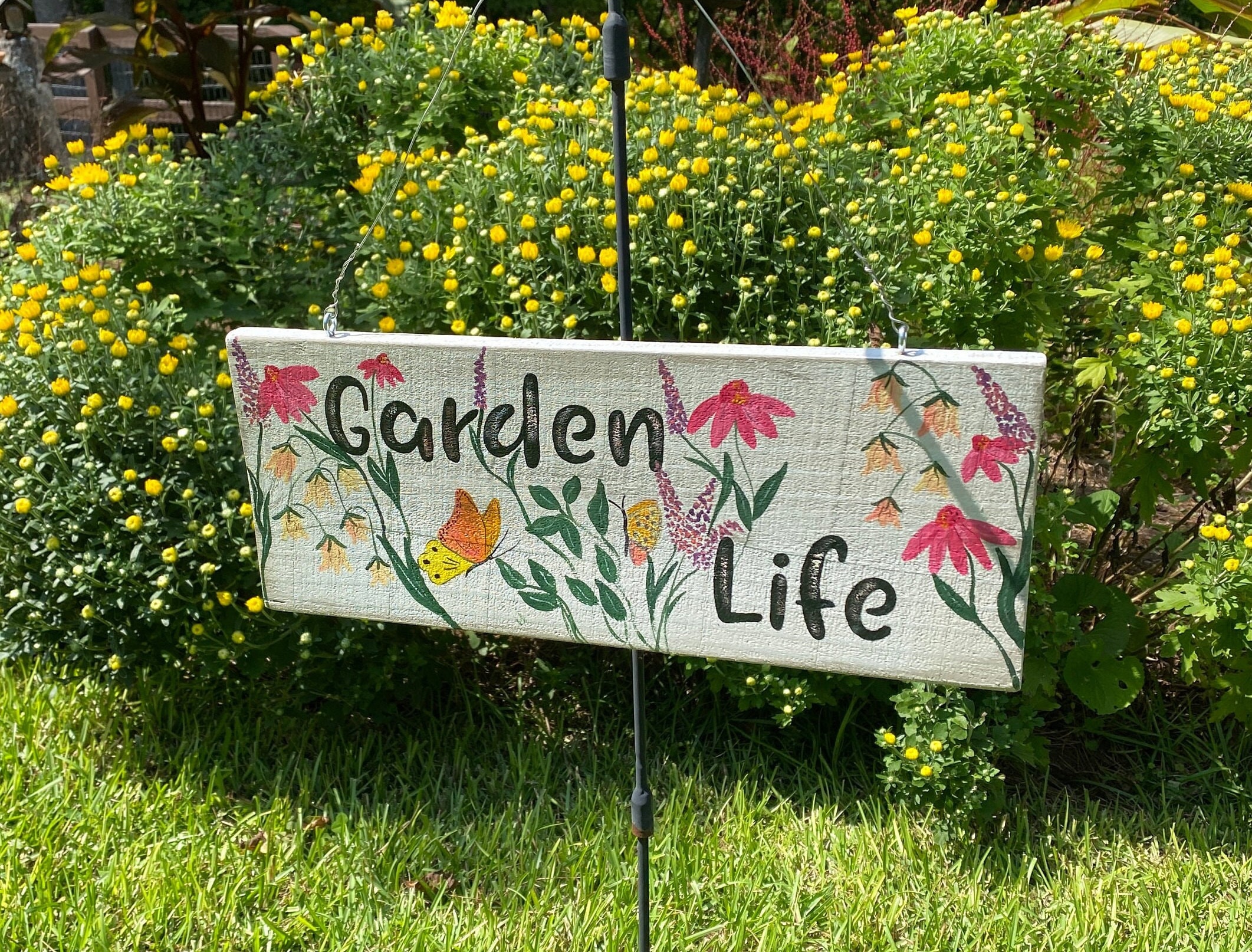 Garden Life Garden Sign Birthday Gift for Mom Custom Wood - Etsy