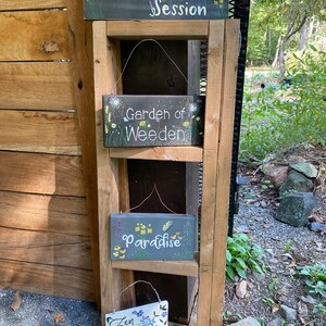 Rustic Pollinator Garden Sign: Hand-painted Wood Decor (10x5) - Etsy