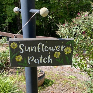 Sunflowers Garden Sign Garden Decor Sunflower Patch - Etsy