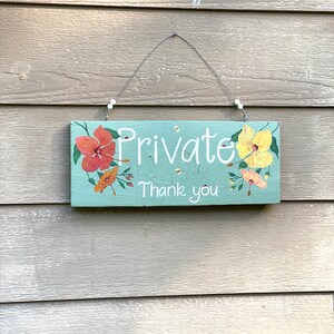 Custom Vacation Rental Sign W/hand Painted Flowers, Custom Wood Sign ...