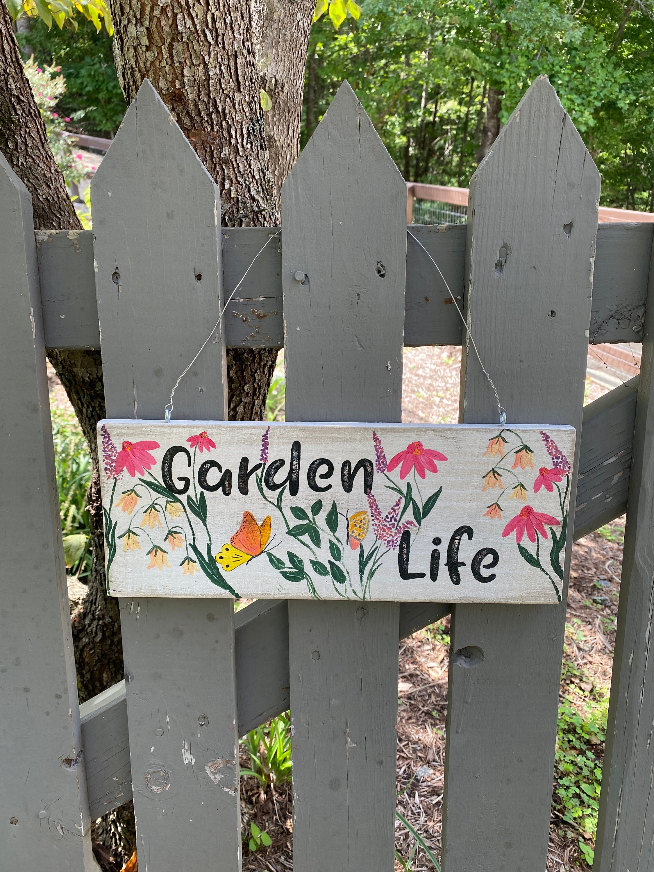 Garden Life Garden Sign Birthday Gift for Mom Custom Wood - Etsy