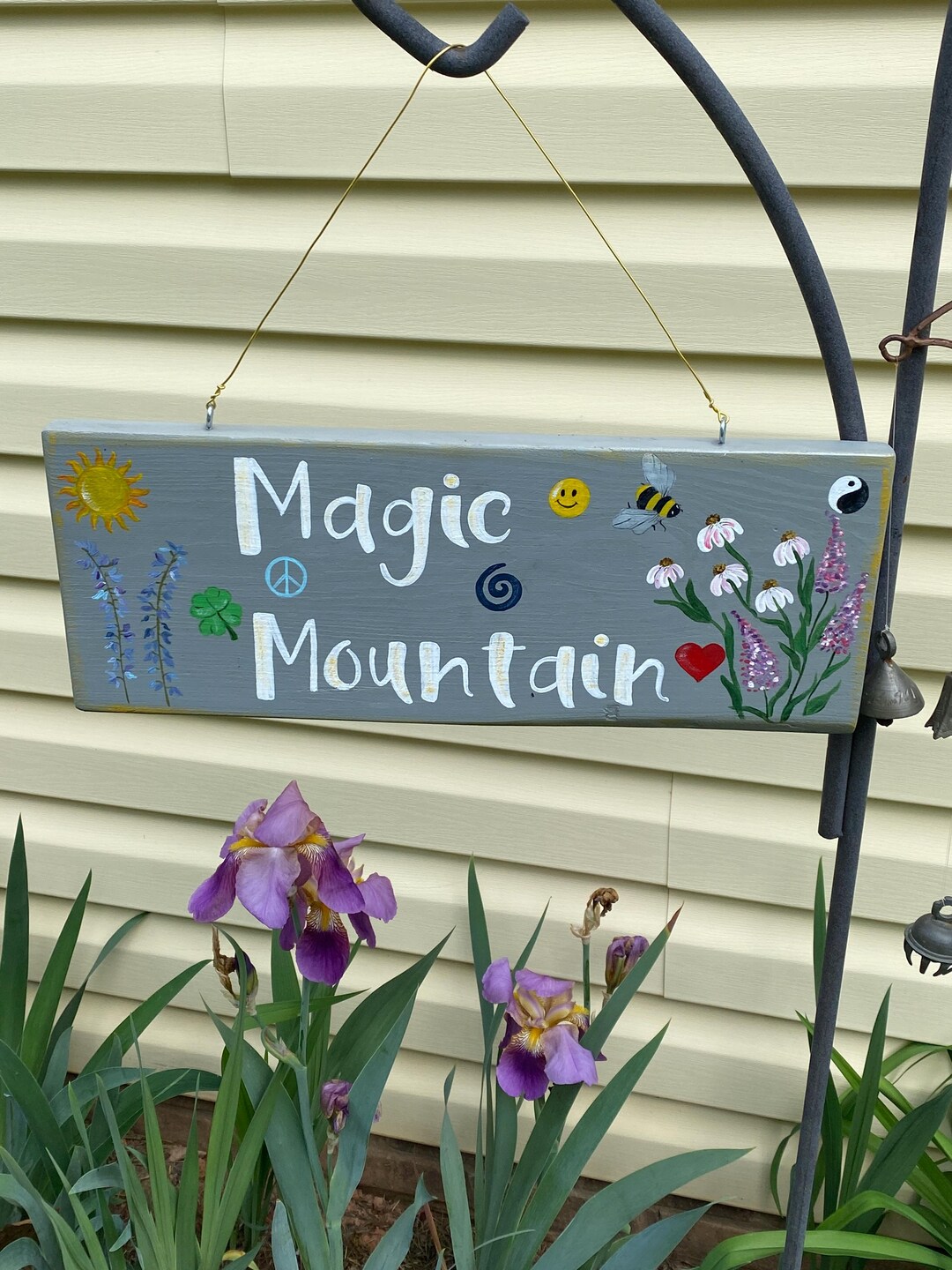 Custom Hand Painted Sign, Garden Sign, Custom Outdoor Sign, Unique ...