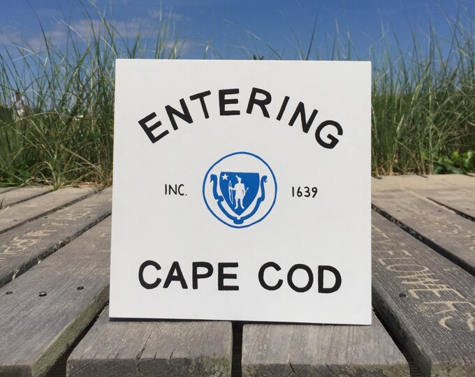 Cape Cod Sign, Massachusetts Town Sign, State Flag, Entering Cape Cod ...