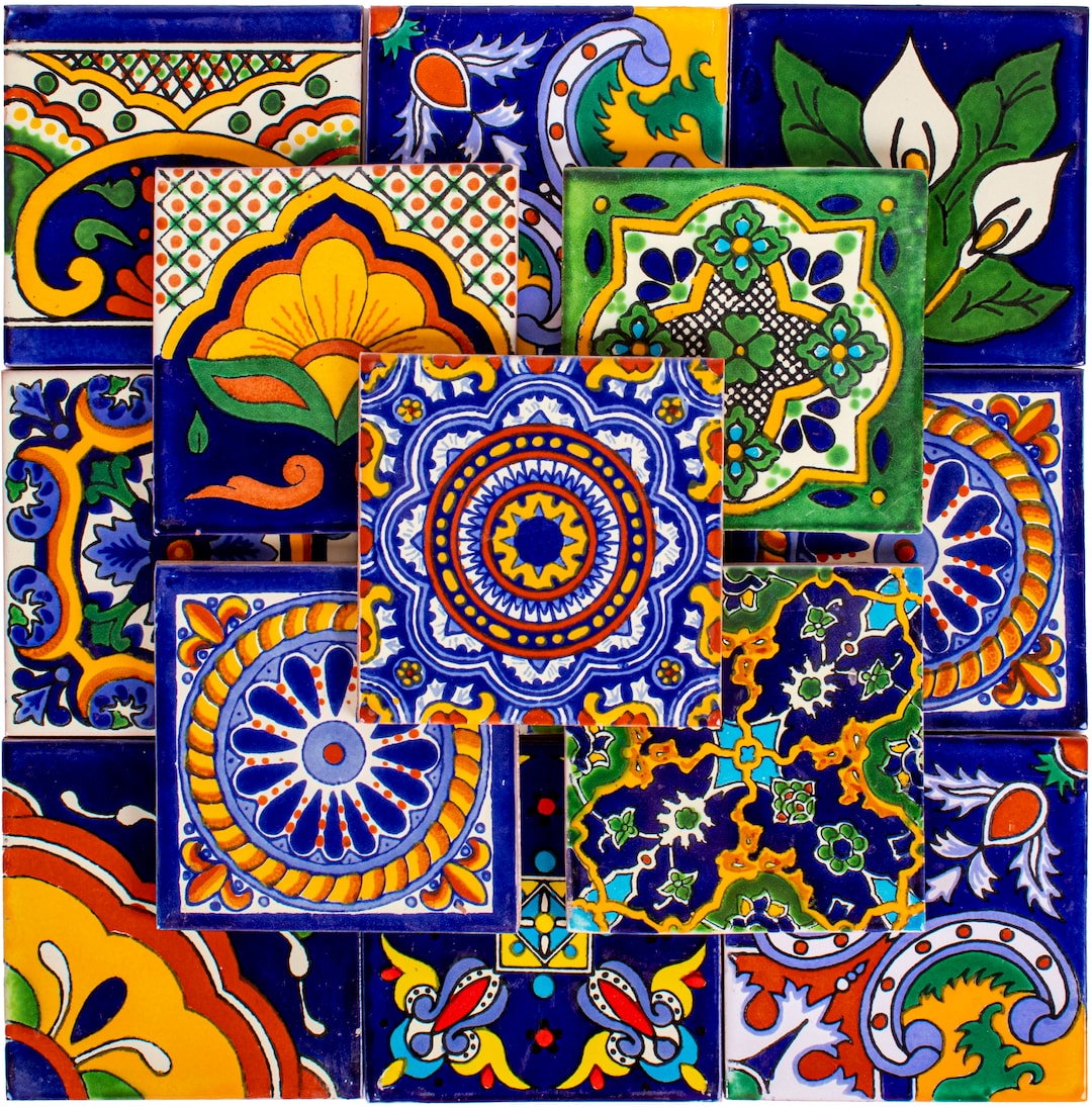 Genuine Mexican Talavera Tiles 4x4 Hand Painted, Customize Your Walls ...