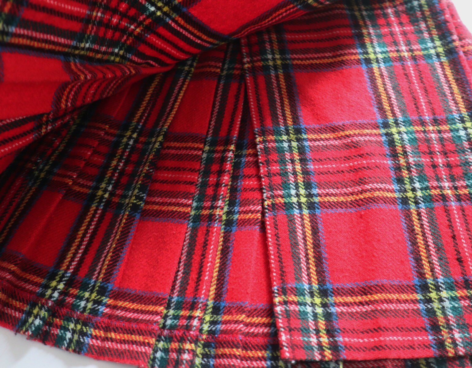 Red Checked Vintage Kilt // Pleated Skirt // Size 4 Years // Boys ...