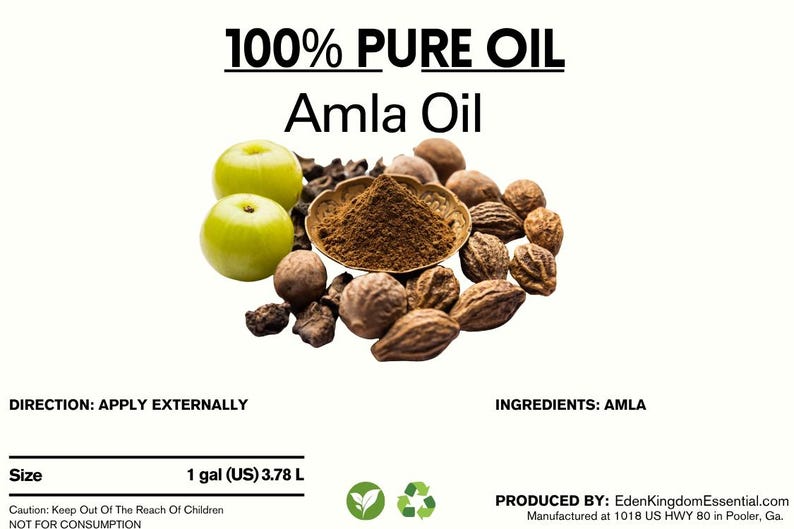 100% Pure Oil Amla Oil Gallon - Etsy