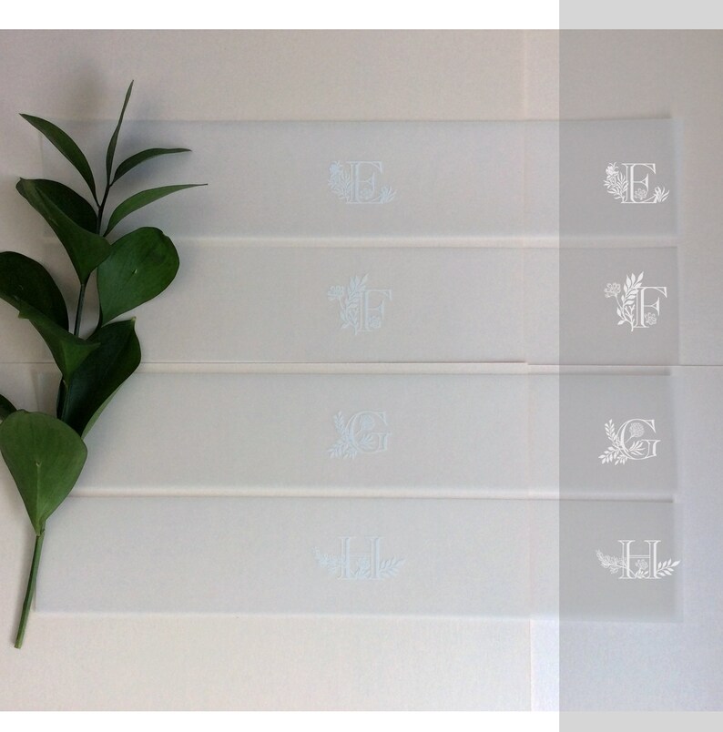 White Ink Printed White Translucent Vellum Belly Bands 2 Inch - Etsy