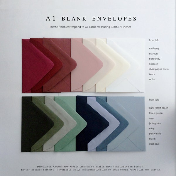 A1 Envelopes - Etsy