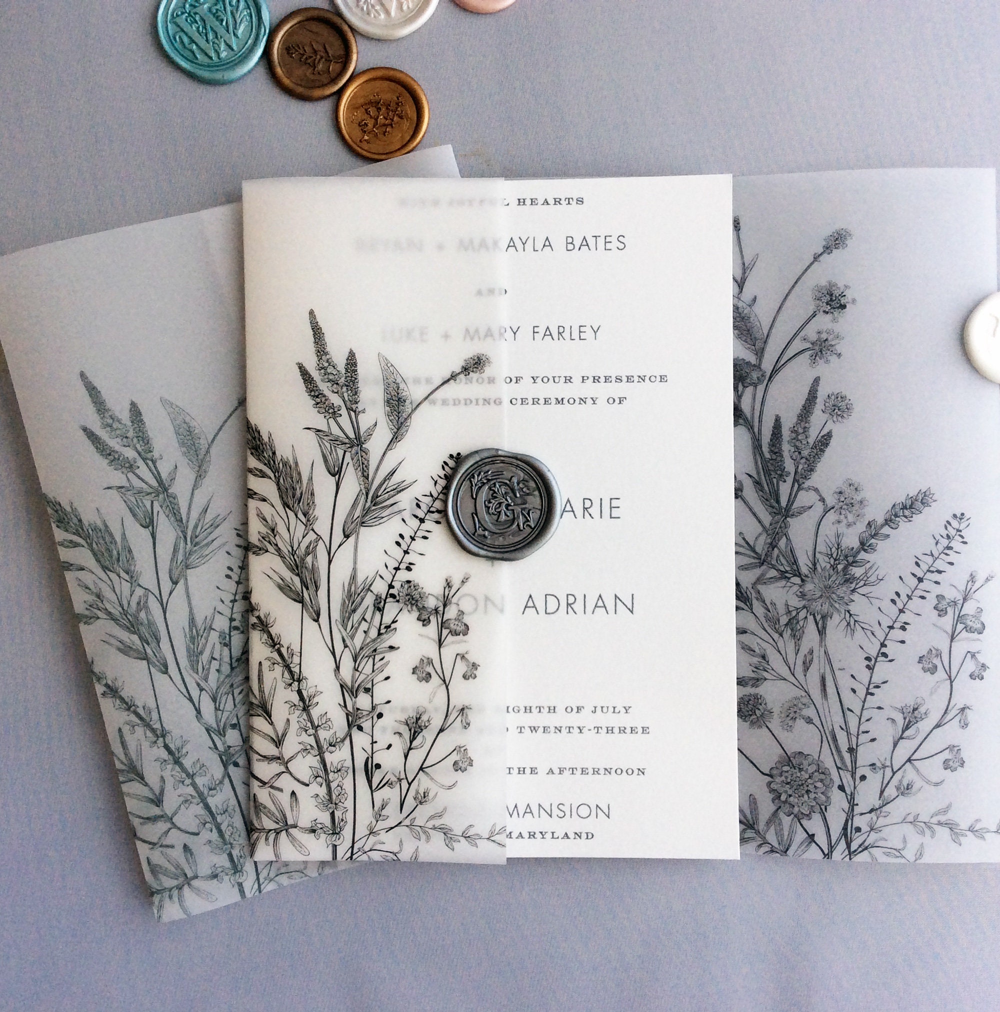 Paper Invitations Invitations & Announcements White ink print ...