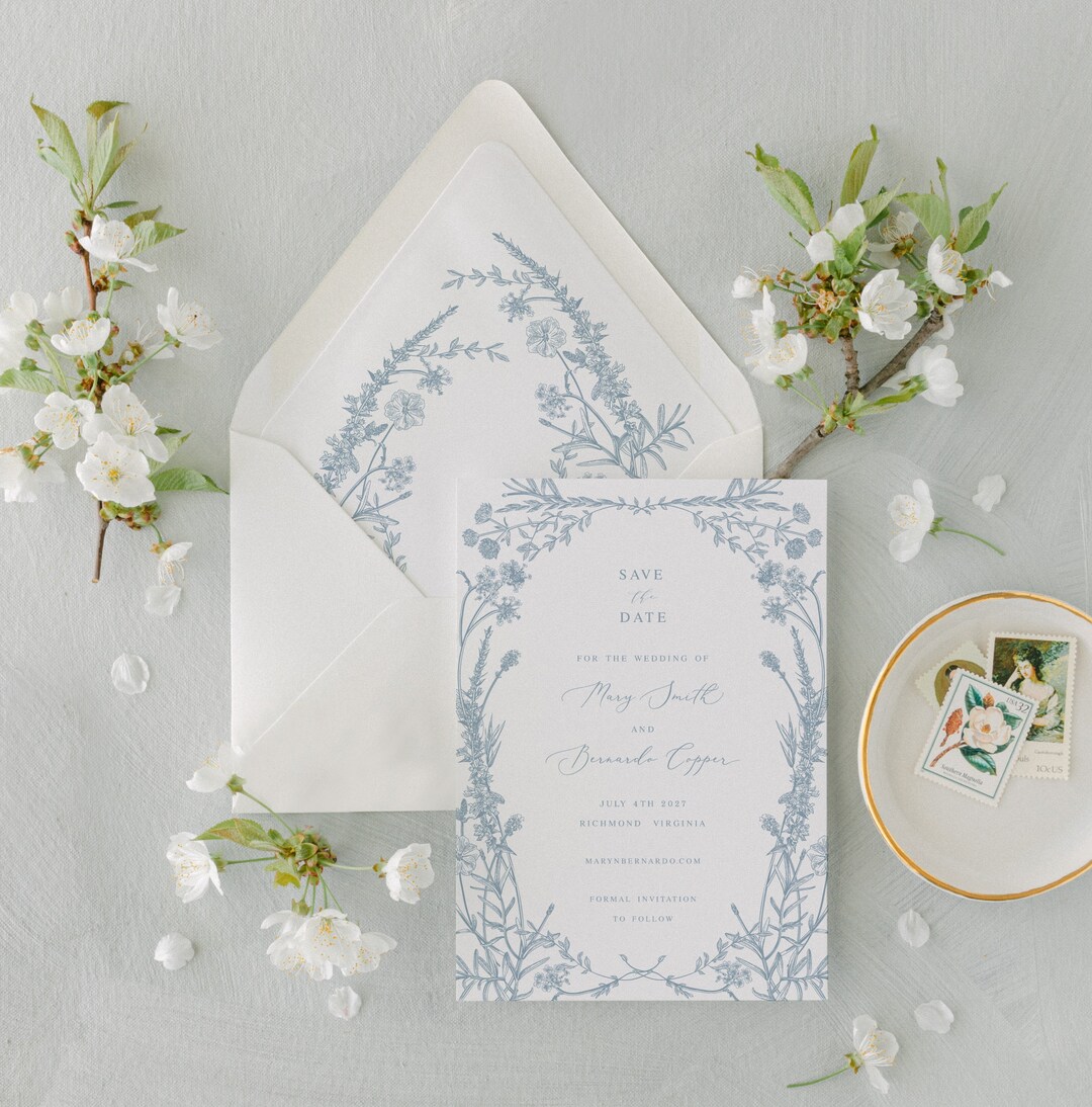 Personalized and Printed 5x7 Cards Match to English Botanical Garden ...