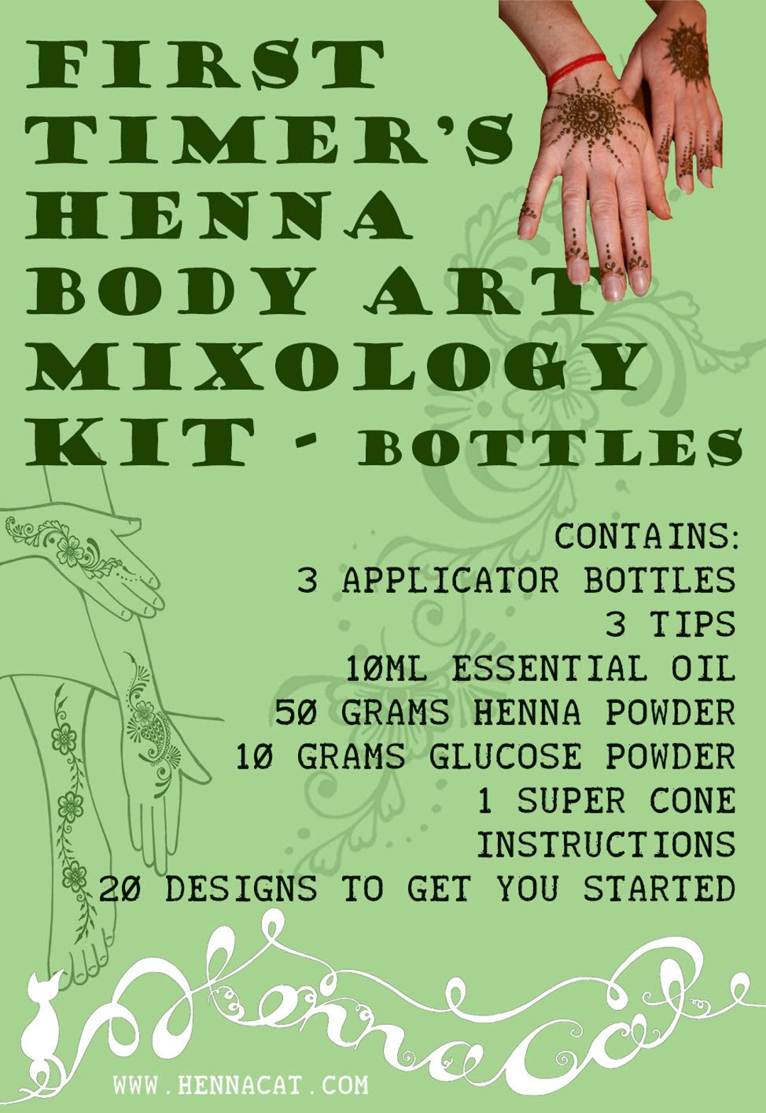 Henna Starter Kit - First Timers Mixology Kit With Bottles - Etsy