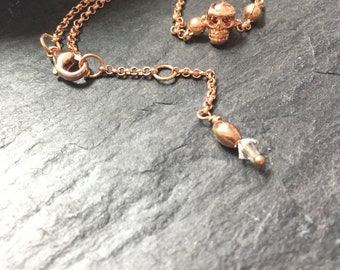 Rose Gold Skull - Etsy UK