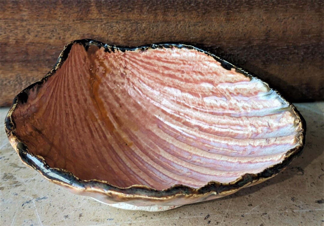Glorious Orange Hue Shell Shaped Ceramic Soap Dishes - Etsy