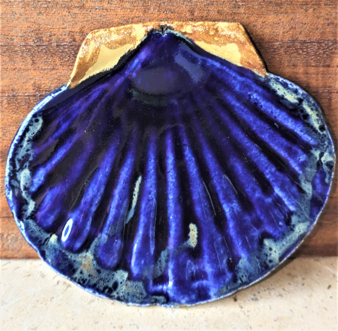 Lovely Stoneware, Flat Shell-shaped Dishes - Etsy