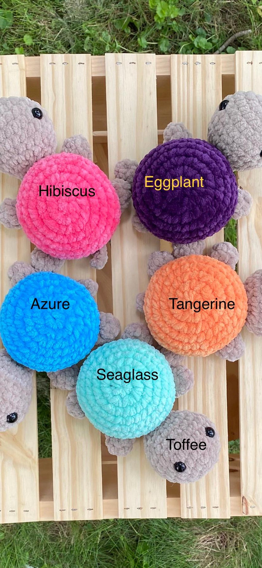 Turtle Plushy Soft Crocheted Land Turtle Made to Order, Emotional ...