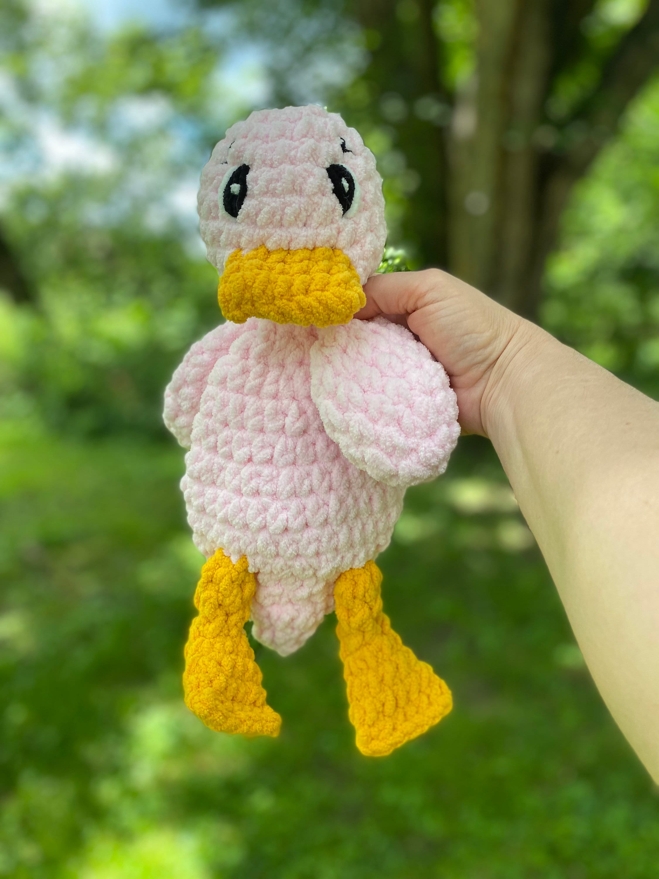 Baby Lovey Duck Security Blanket for Newborn Gift Idea Made to Order ...