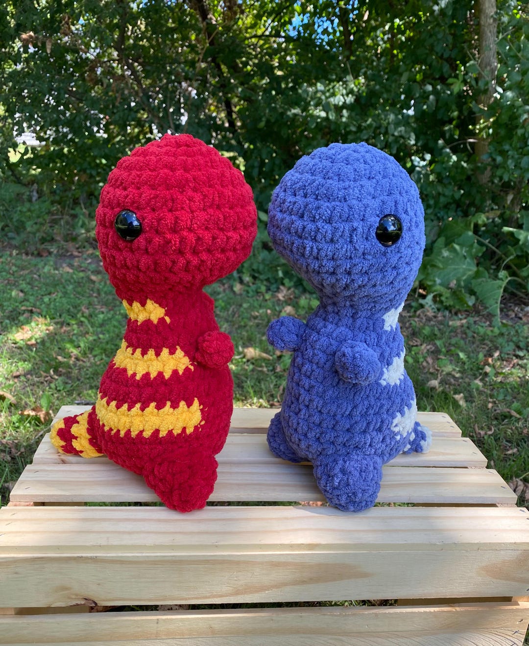 Custom Handmade Dino Plushy, Made to Order T Rex Plush, Crochet ...