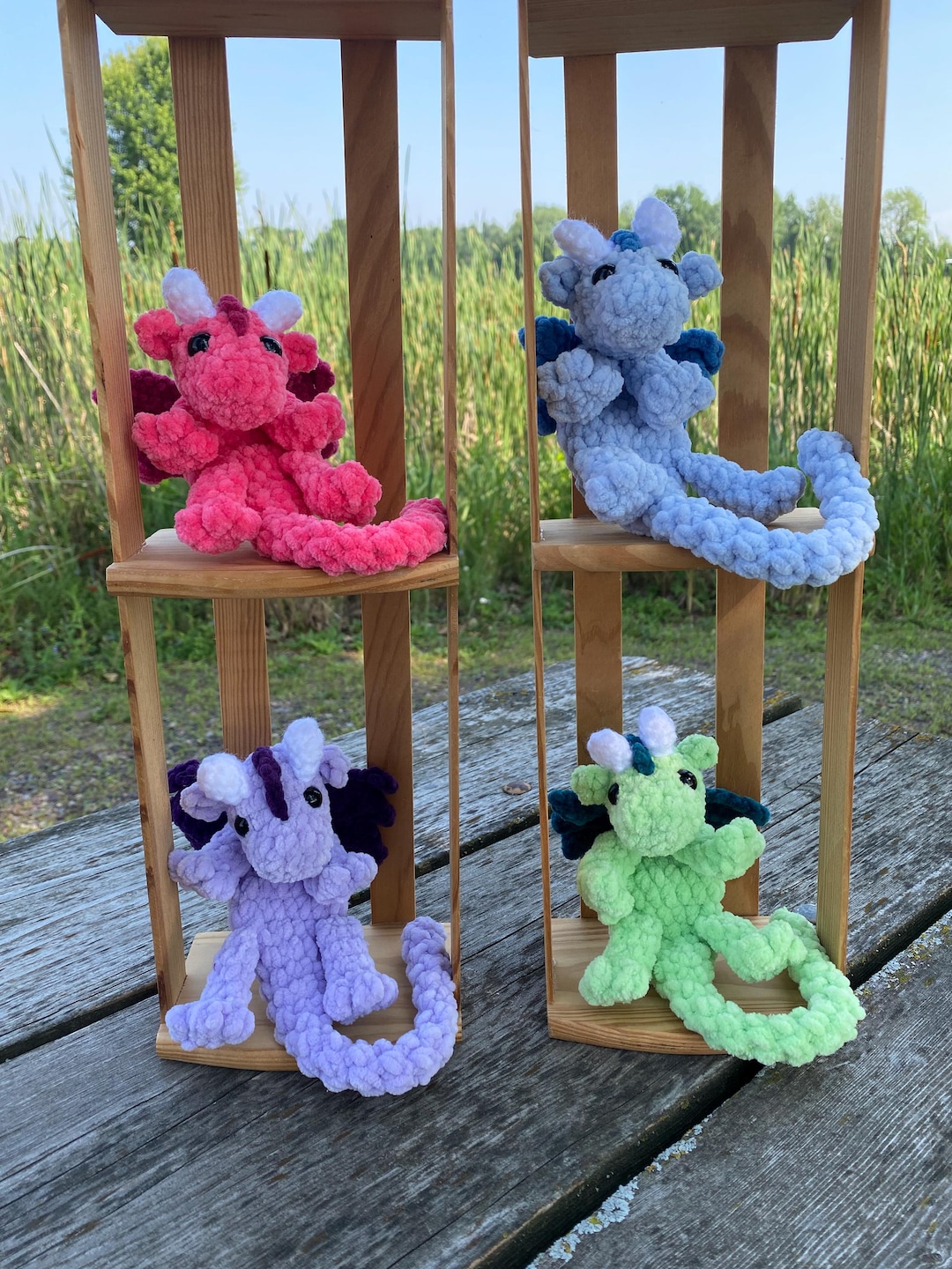 Soft Baby Dragon Snuggler, Made to Order Crochet Fantasy Mythical ...