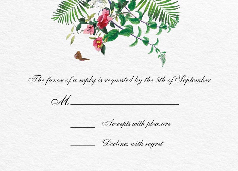 Invitation Template Bundle | Digital Download | Floral Collage ...