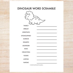 10 Fun Dinosaur Activity Sheets - Etsy