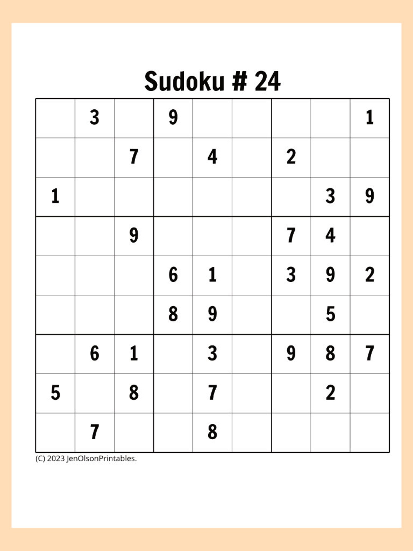 100 Easy Sudoku Puzzles Vol. 2 - Etsy