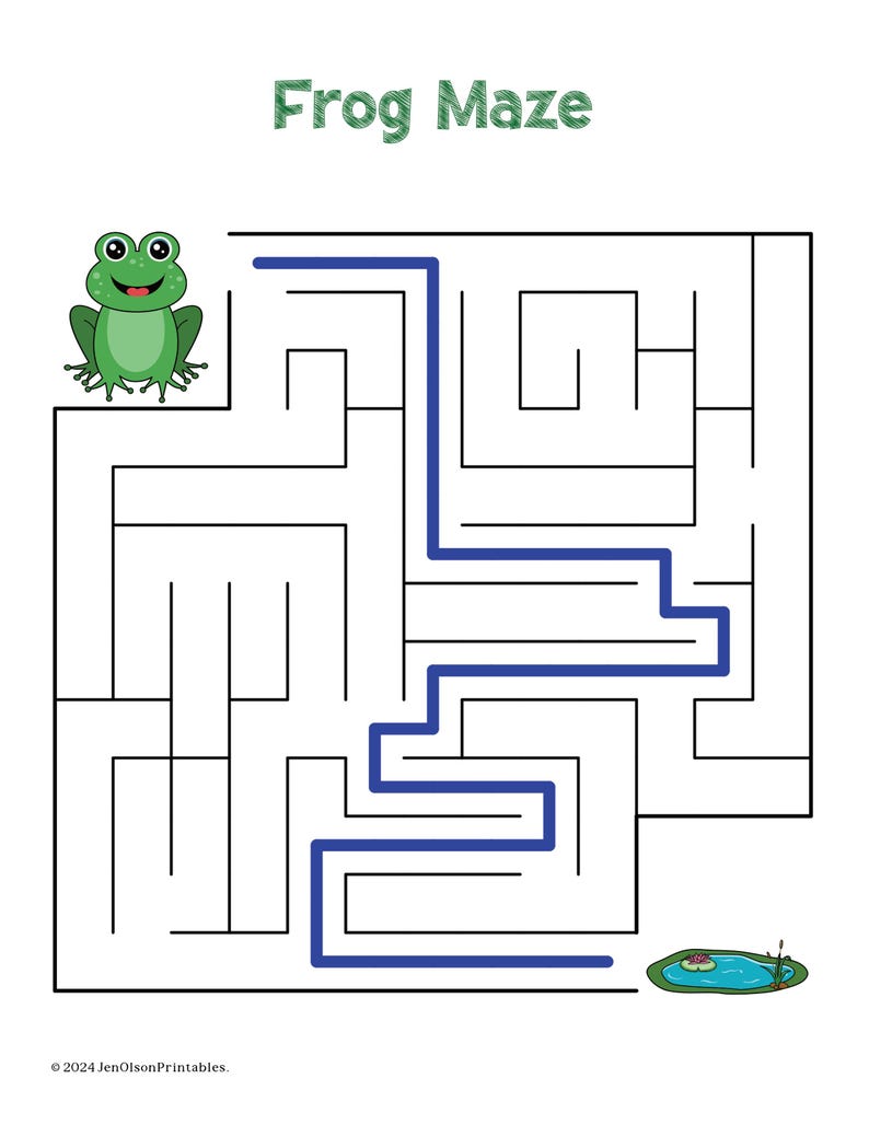 Frog Maze - Etsy