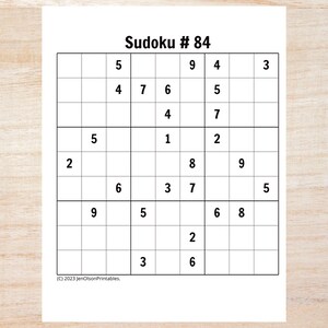 100 Hard Sudoku Puzzles Vol. 5 - Etsy