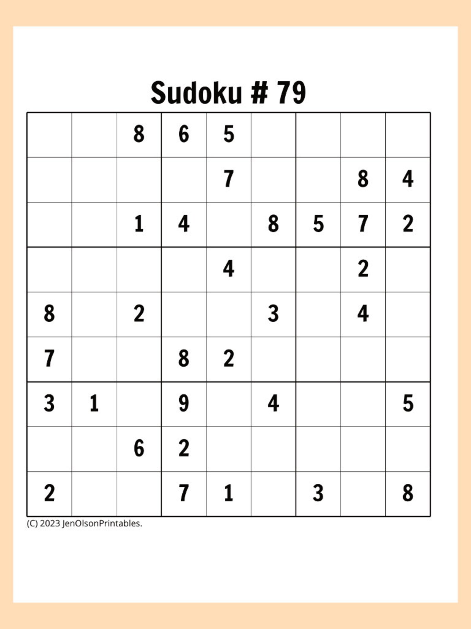 100 Easy Sudoku Puzzles Vol. 3 - Etsy
