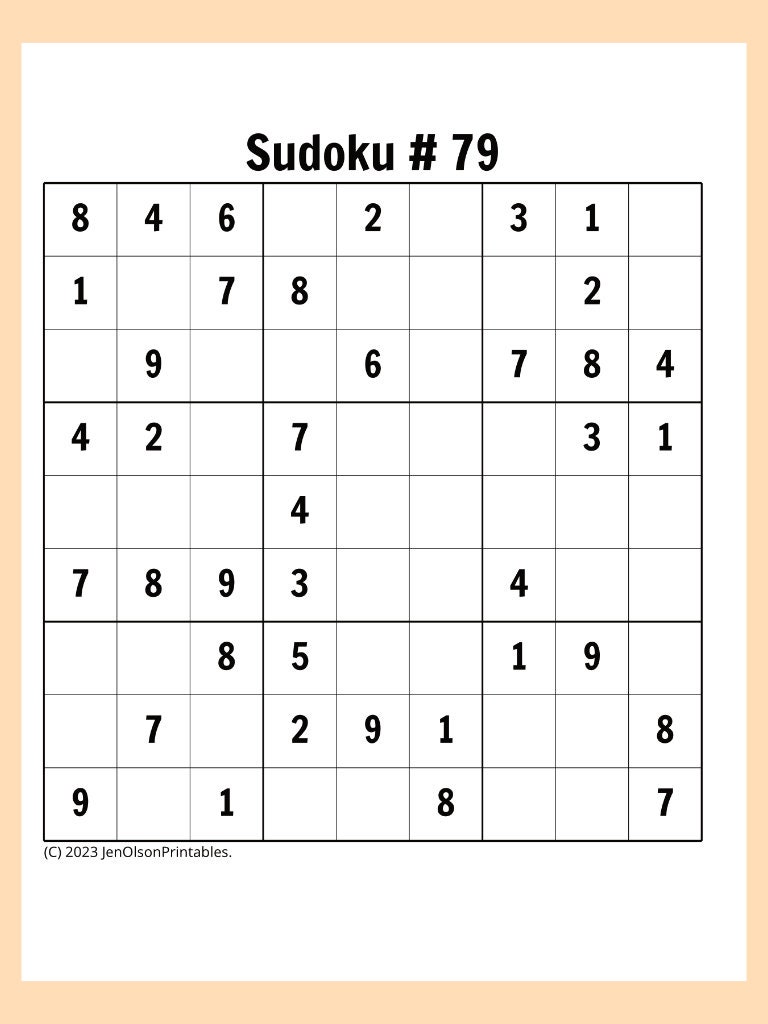 100 Easy Sudoku Puzzles Vol. 2 - Etsy