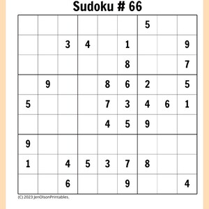 100 Easy Sudoku Puzzles Vol. 3 - Etsy