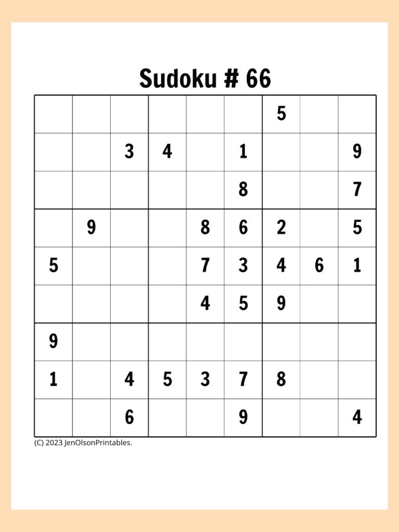 100 Easy Sudoku Puzzles Vol. 3 - Etsy