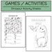 10 Fun Dinosaur Activity Sheets - Etsy