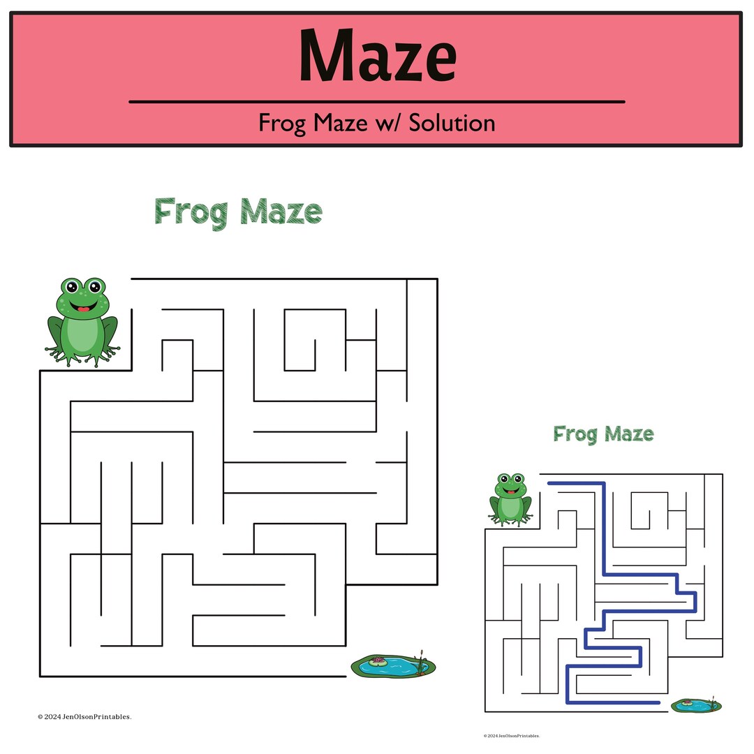 Frog Maze - Etsy