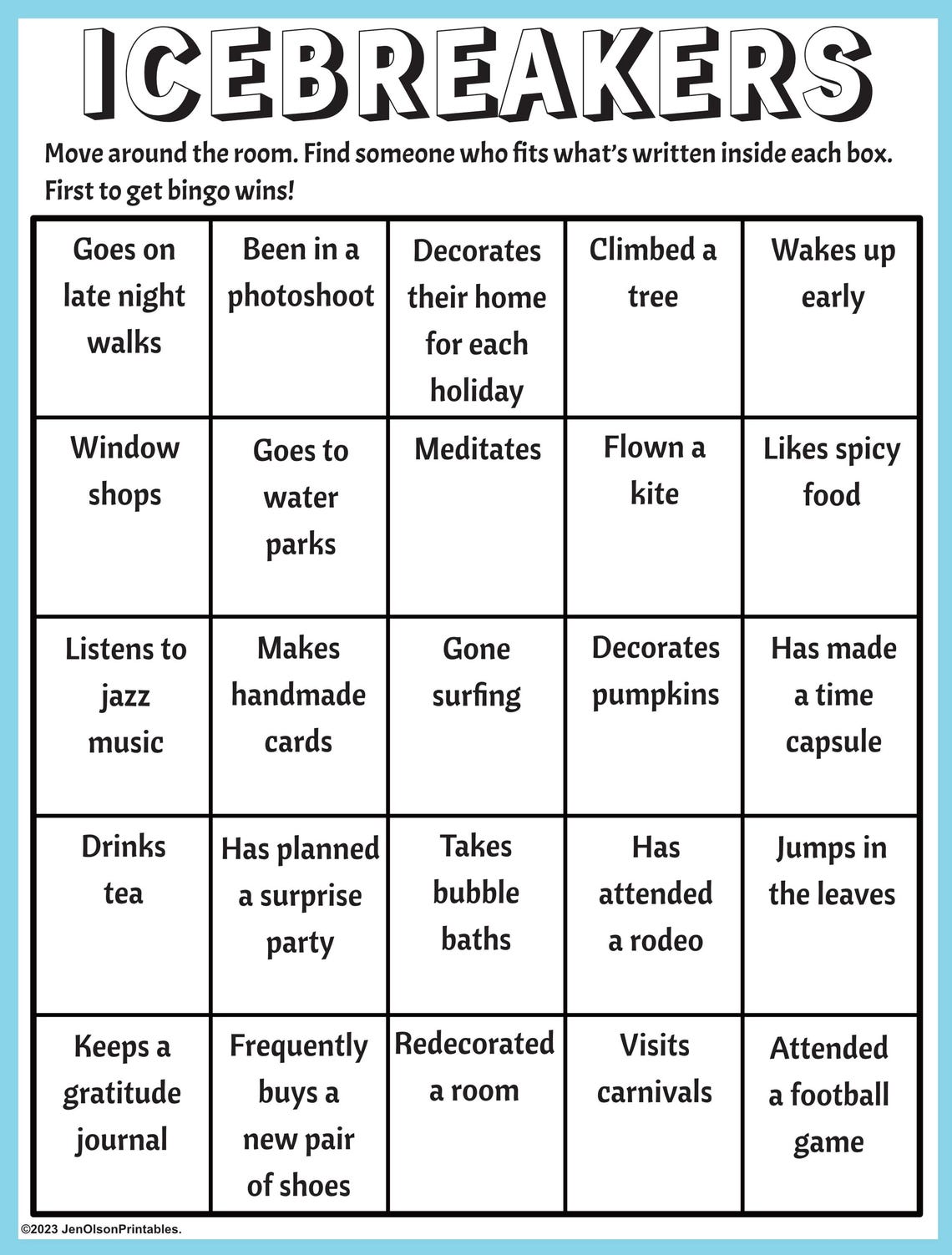 Icebreakers Games for Groups - Etsy