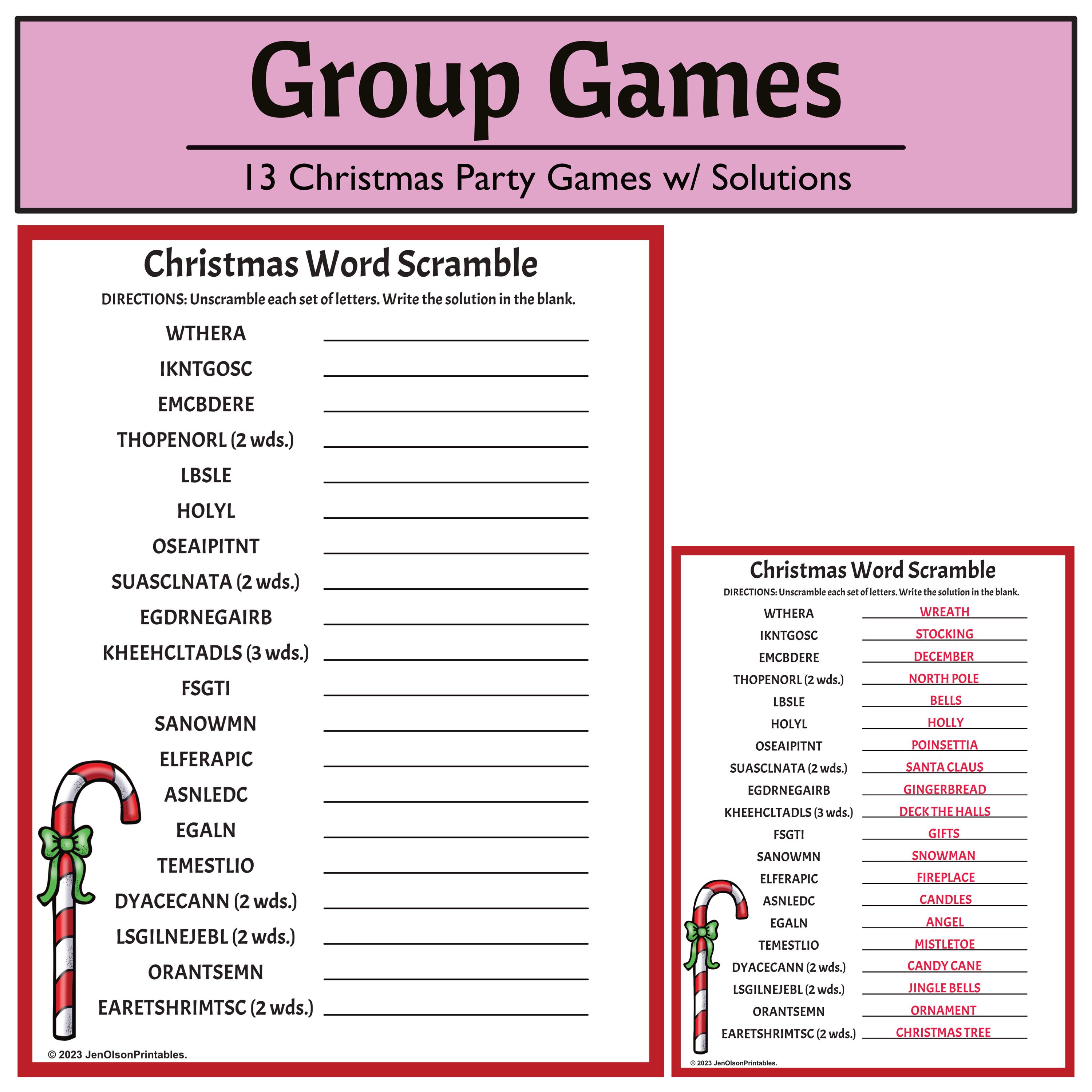 13 Fun Christmas Activities for Groups - Etsy